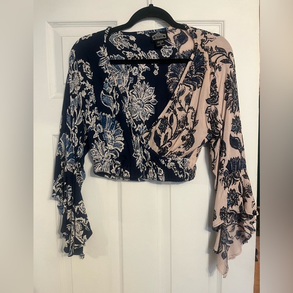 Angie | Tops | Angie Flare Sleeve Top | Poshmark